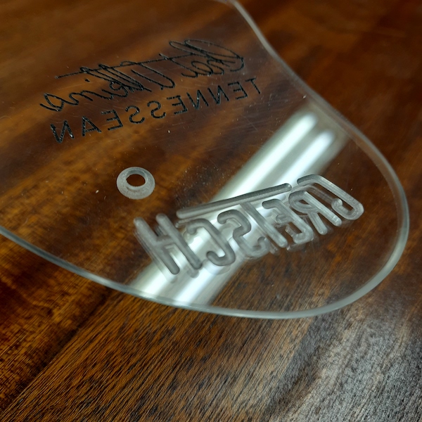 Replica Gretsch engraved pickguards made the traditional way - TinyTone